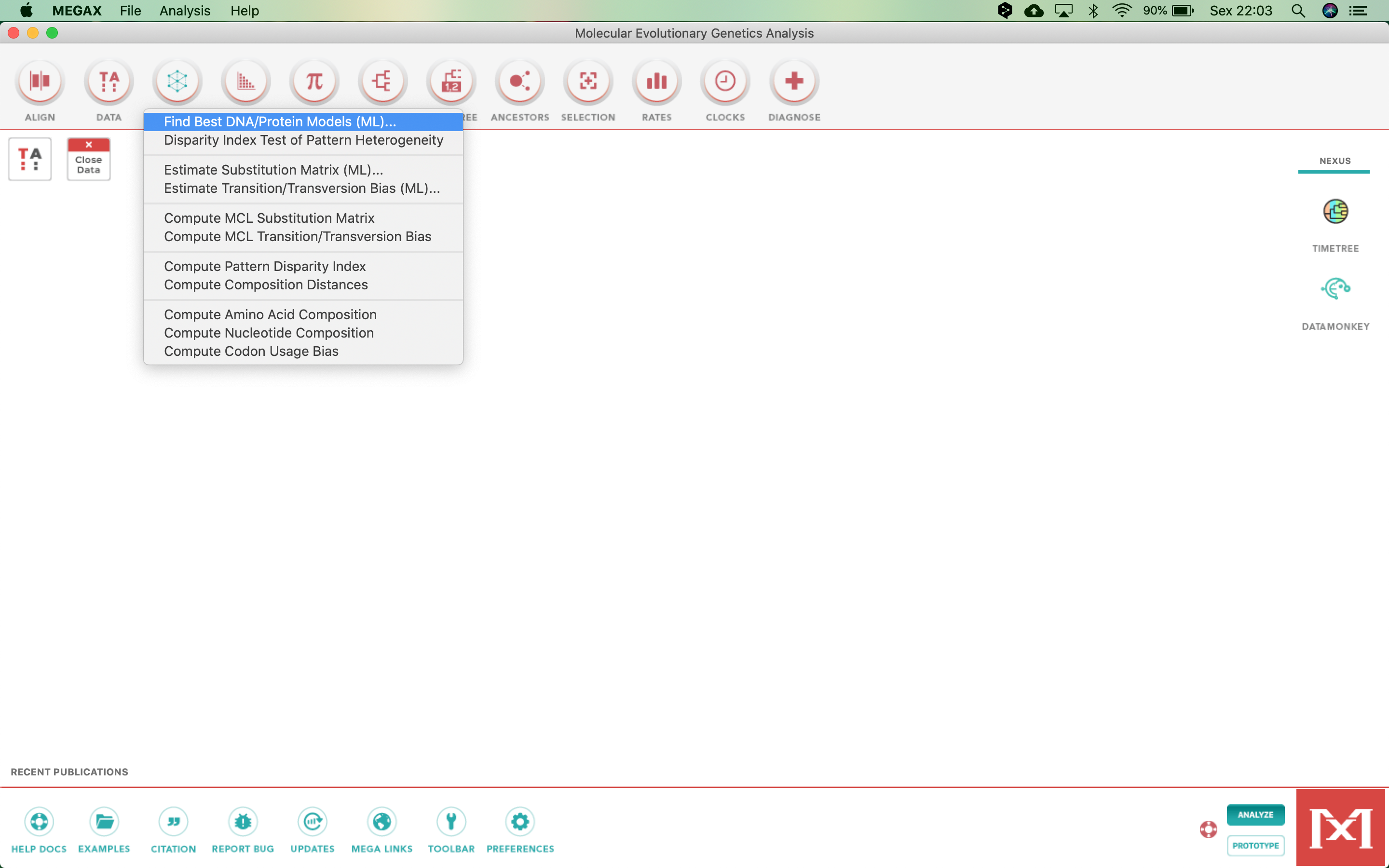 Test of the Best-Fit Models - UChile - Modulo Comparative Genomics